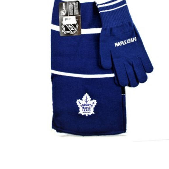 Little Earth | Accessories | Toronto Maple Leafs Knit Scarf And Gloves ...